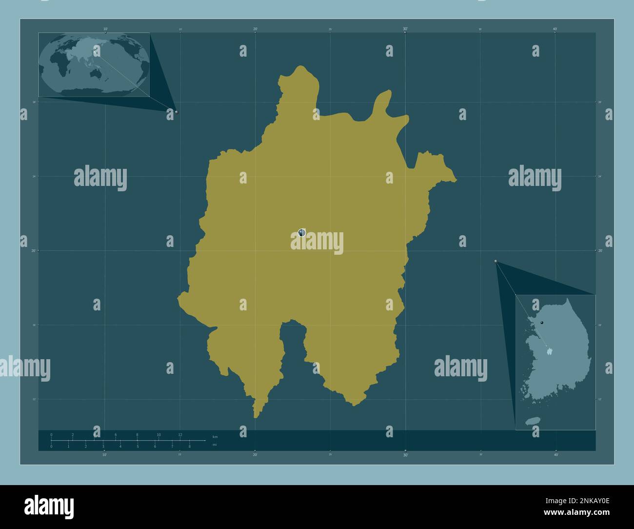 Daejeon map hi-res stock photography and images - Alamy