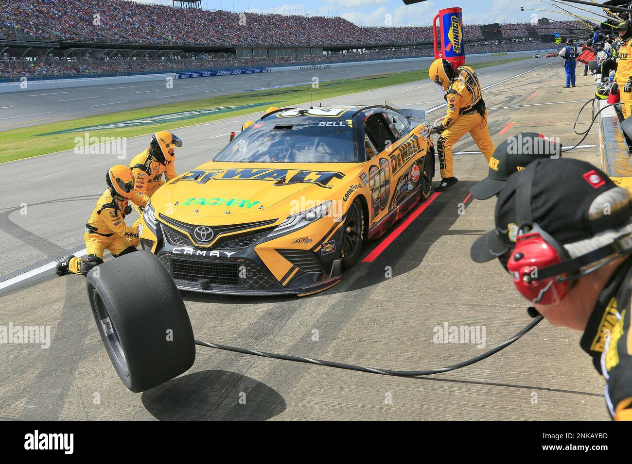 TALLADEGA, AL - APRIL 24: Christopher Bell (#20 Joe Gibbs Racing DeWalt ...