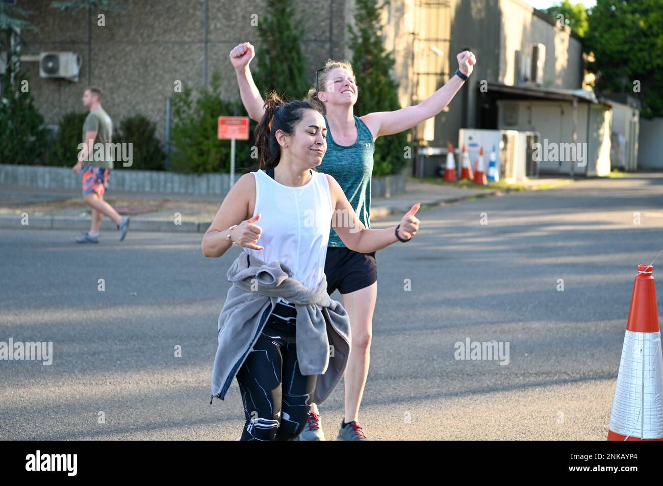 Capt. Gonca Dequeant, front, 52nd Comptroller Squadron Financial ...