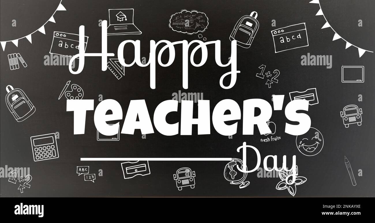 Happy school day design hi-res stock photography and images - Alamy