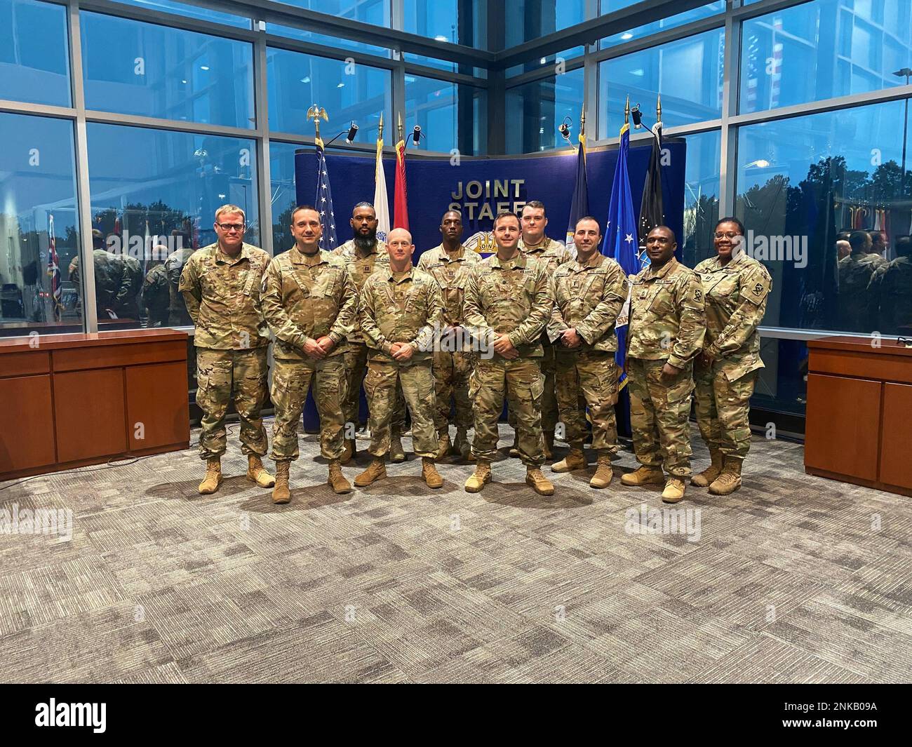 Members of the 167th Theater Sustainment Command White Cell team pose ...