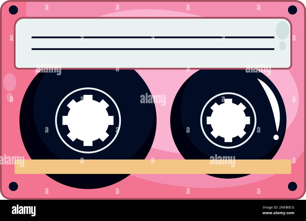 pink cassette retro style Stock Vector Image & Art - Alamy