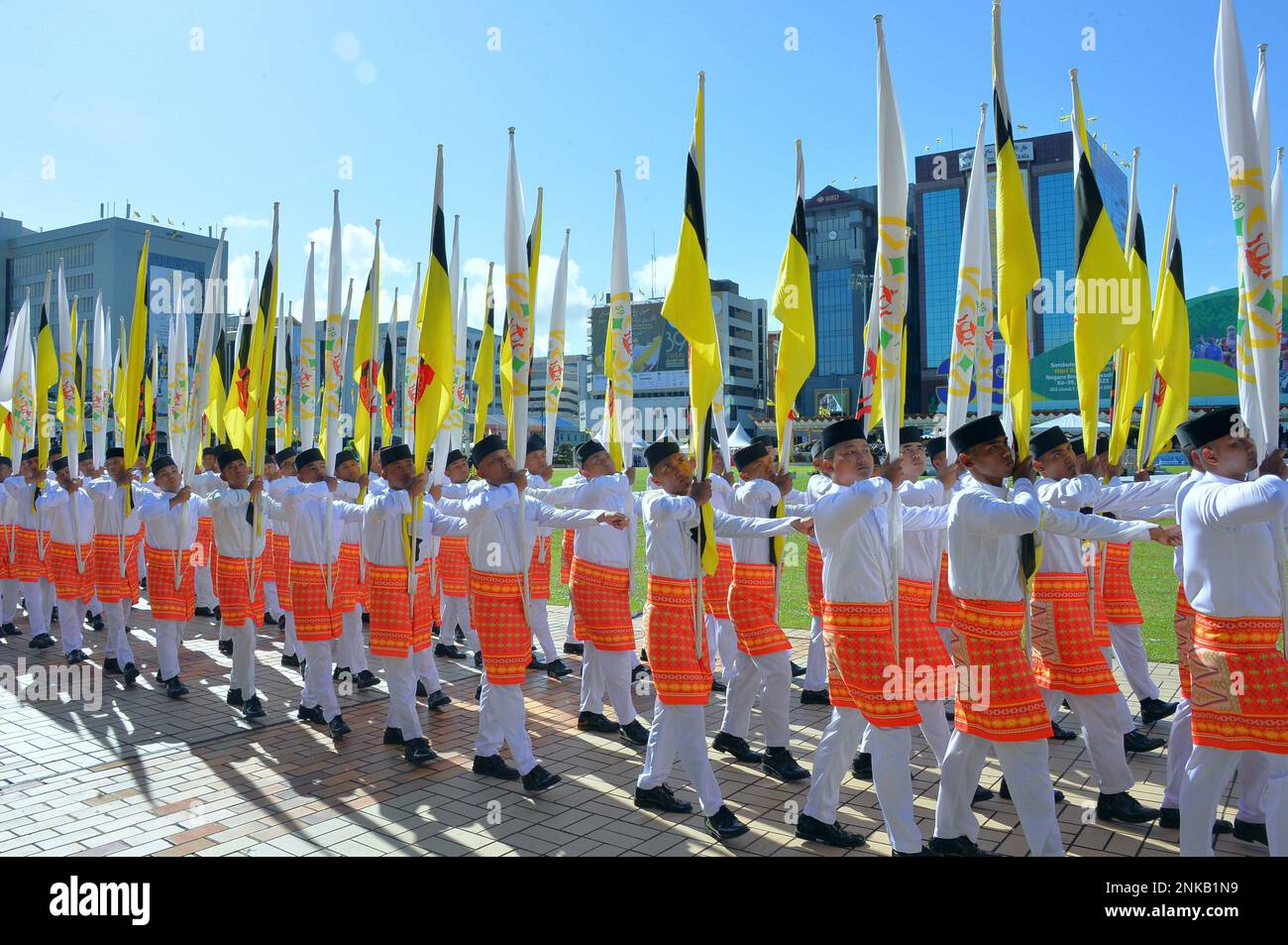 Bandar Seri Begawan, Brunei. 23rd Feb, 2023. People take part in a ...