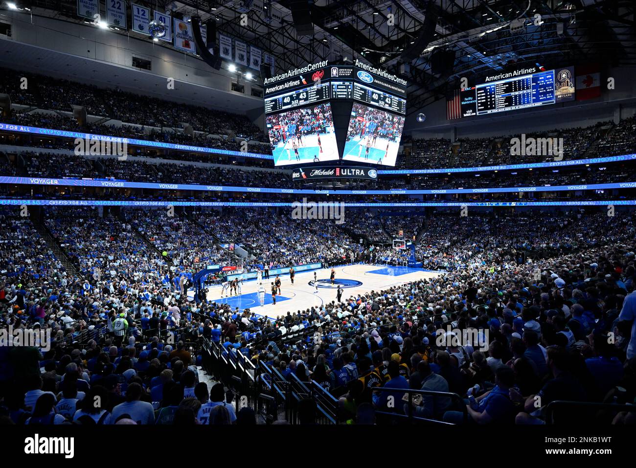American Airlines Center seen in a general overall arena view as fans ...
