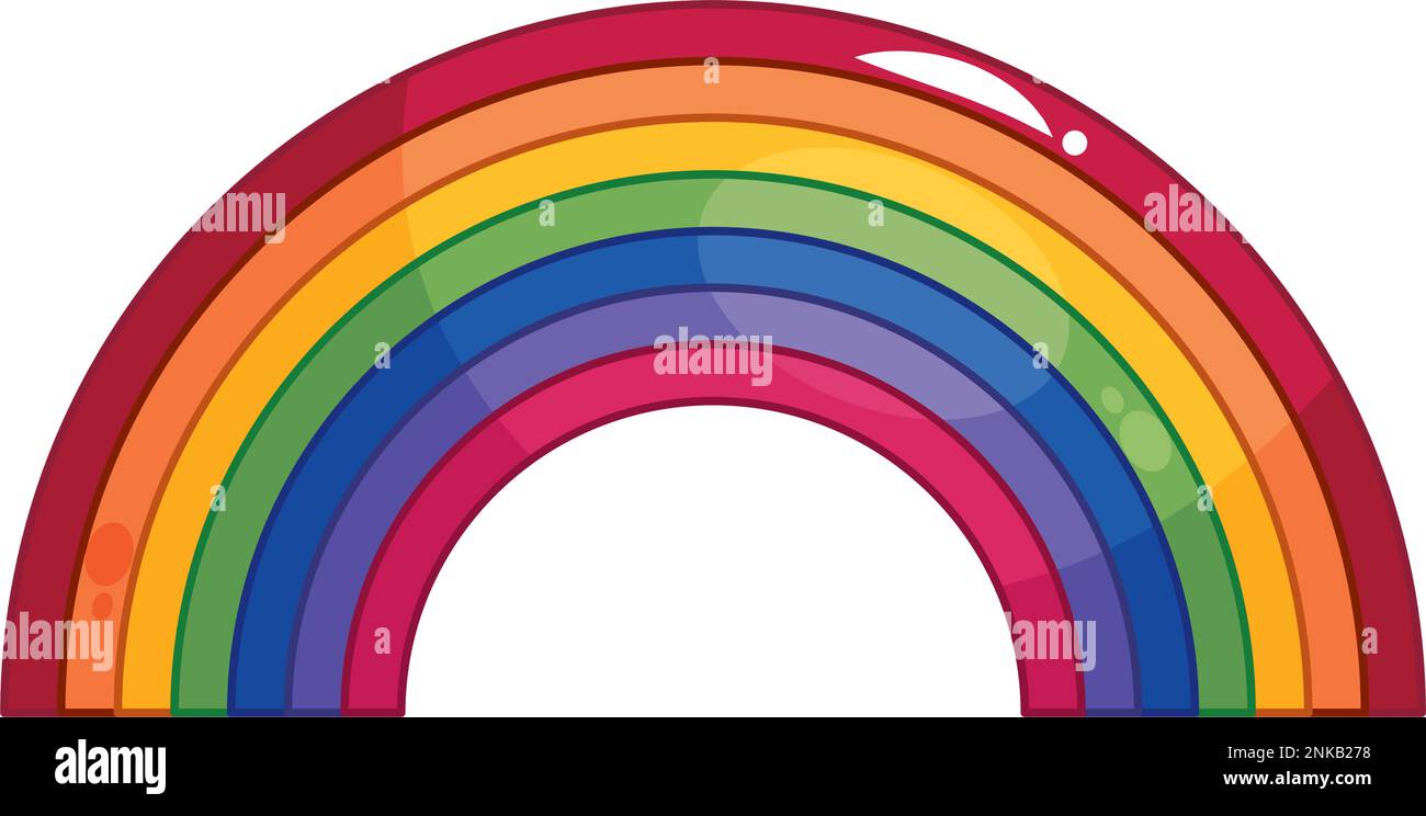 rainbow weather retro style Stock Vector Image & Art - Alamy