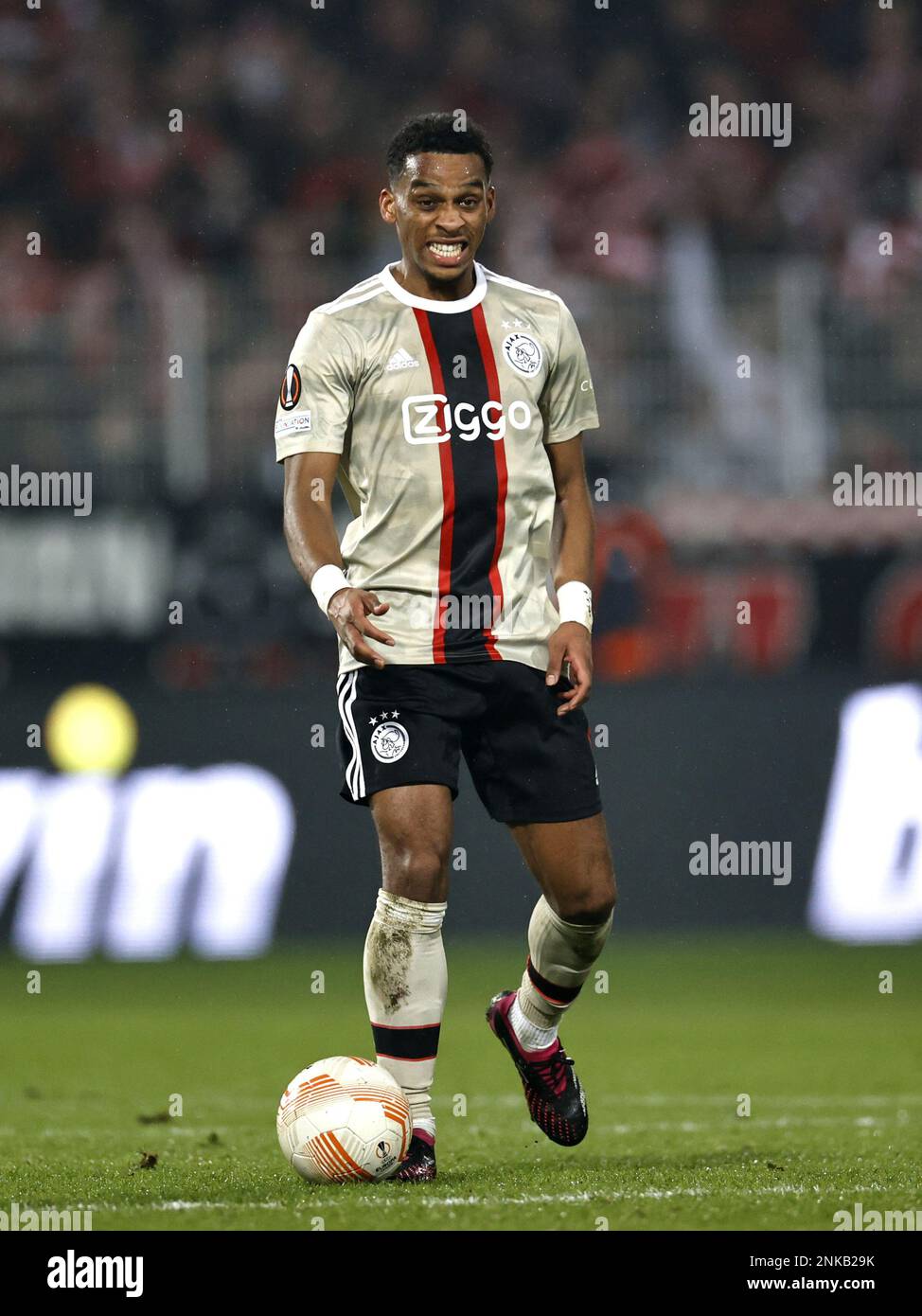 BERLIN - Jurrien Timber of Ajax during the UEFA Europa league play-off ...