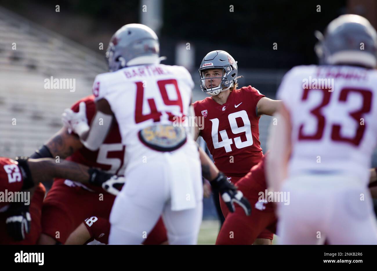 PULLMAN, WA - APRIL 23: Washington State Cougars place kicker Dean ...