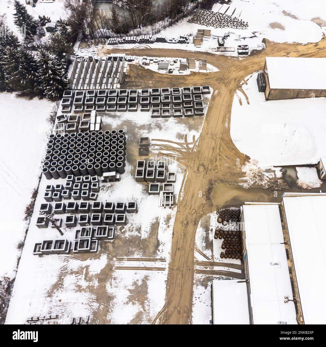 Sewage pipe aerial hi-res stock photography and images - Alamy