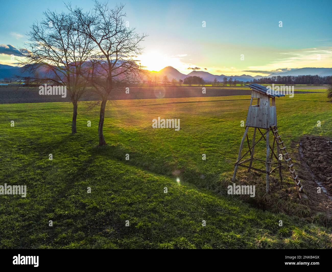 Winter view lookout tower hi-res stock photography and images - Alamy