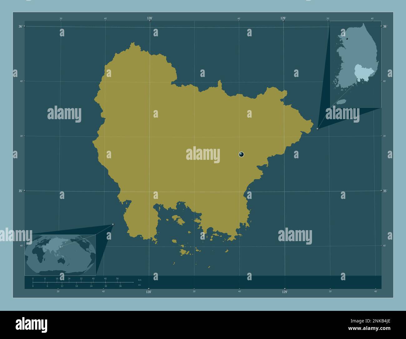 Map of changwon hi-res stock photography and images - Alamy