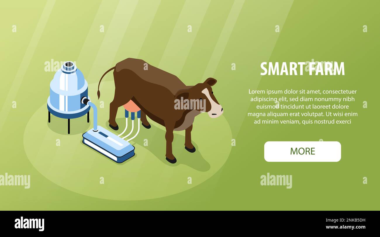 Robotic milking system Stock Vector Images - Alamy