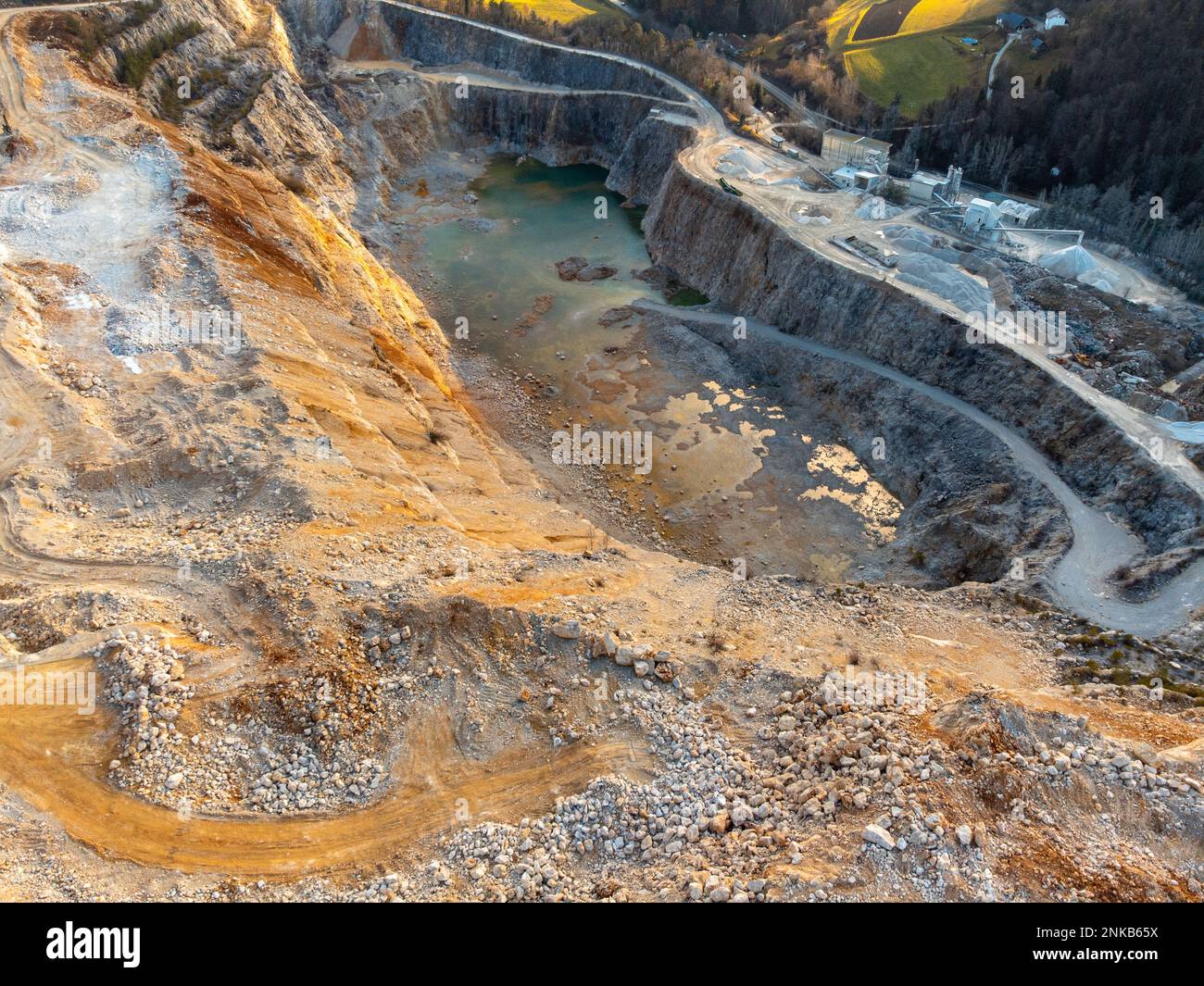 Quarry aerial hi-res stock photography and images - Alamy