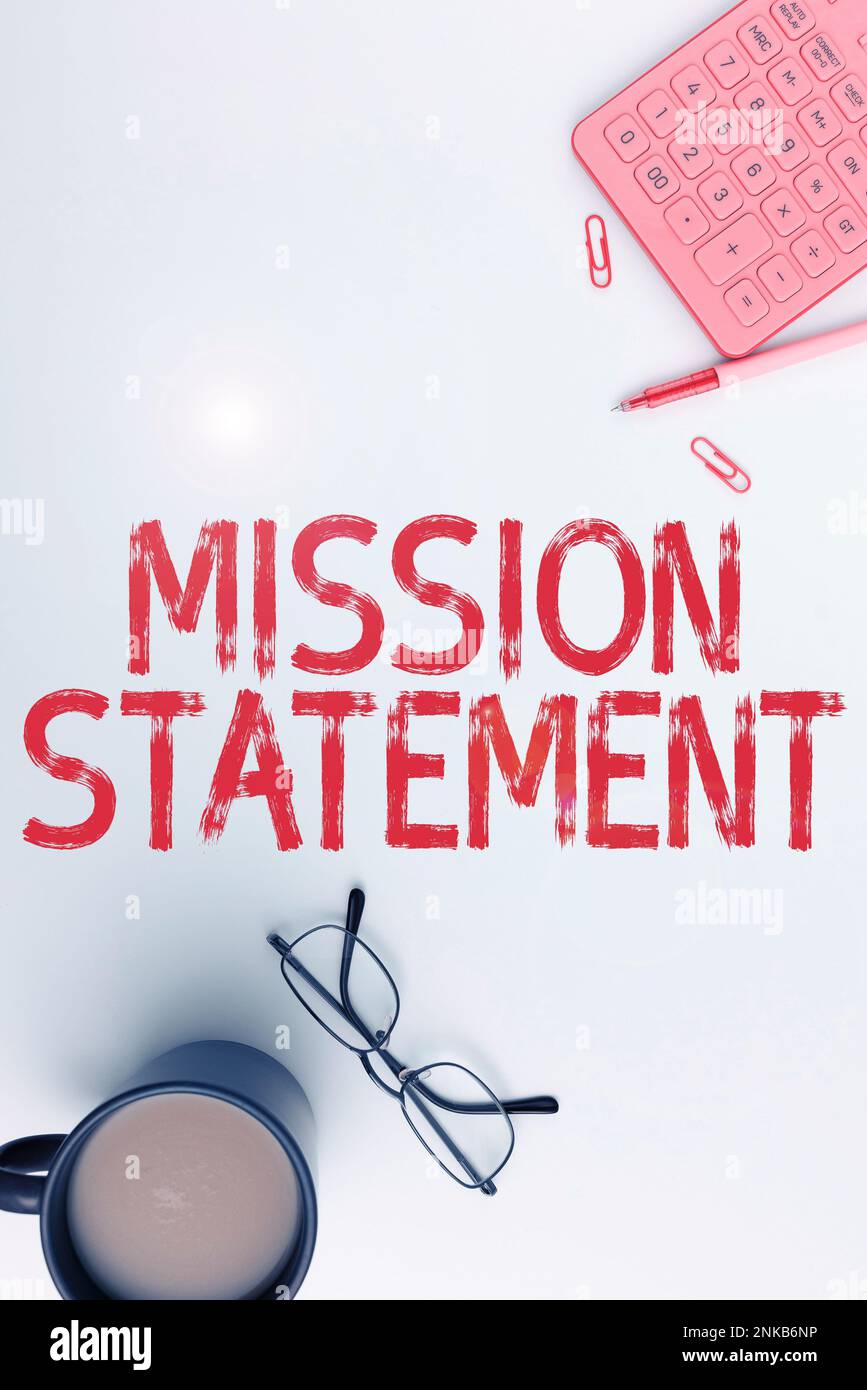 Text showing inspiration Mission Statement. Internet Concept Formal ...