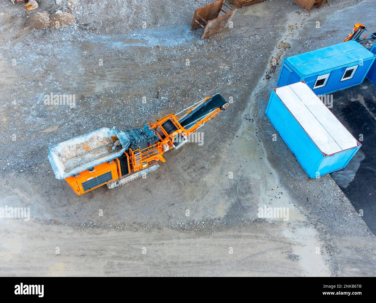 Drone aerial quarry shot industrial hi-res stock photography and images ...