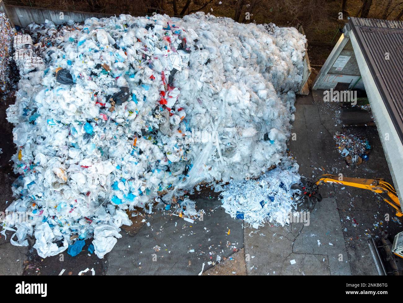 Industrial plastic waste and crane hi-res stock photography and images ...