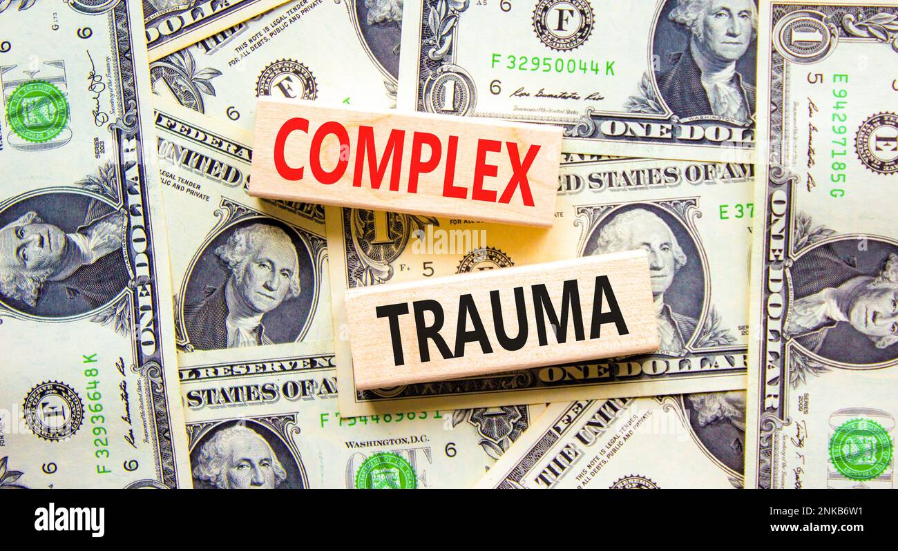 Complex trauma symbol. Concept words Complex trauma on wooden block ...