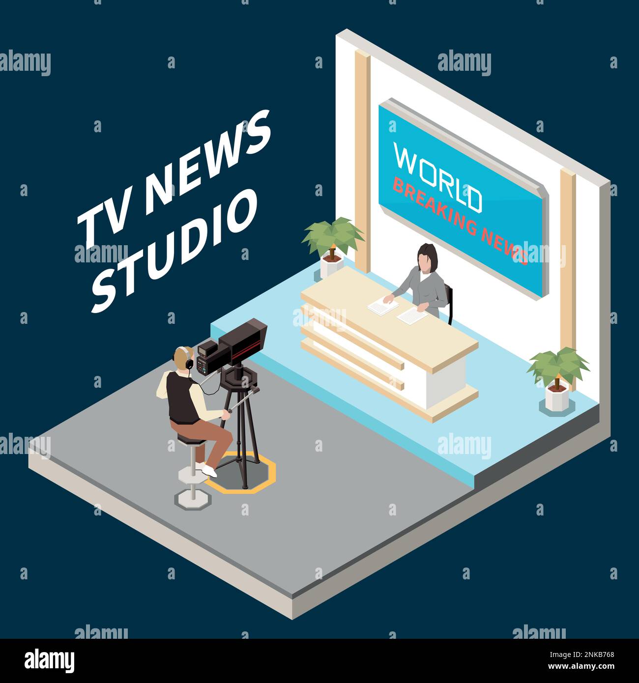 Newspaper scene Stock Vector Images - Alamy