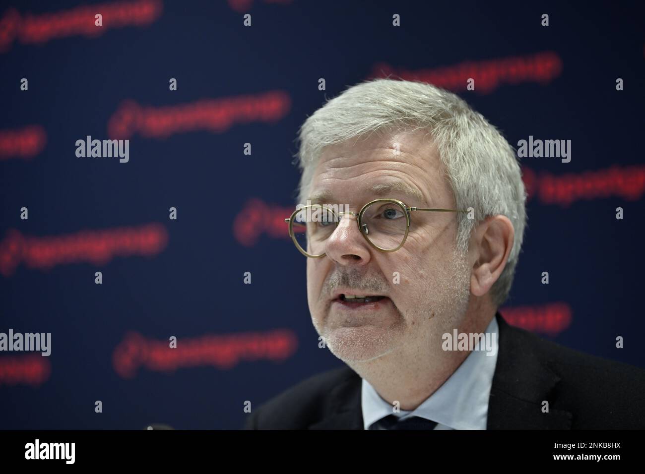 Bpost CEO a.i. Philippe Dartienne pictured during a press conference of ...