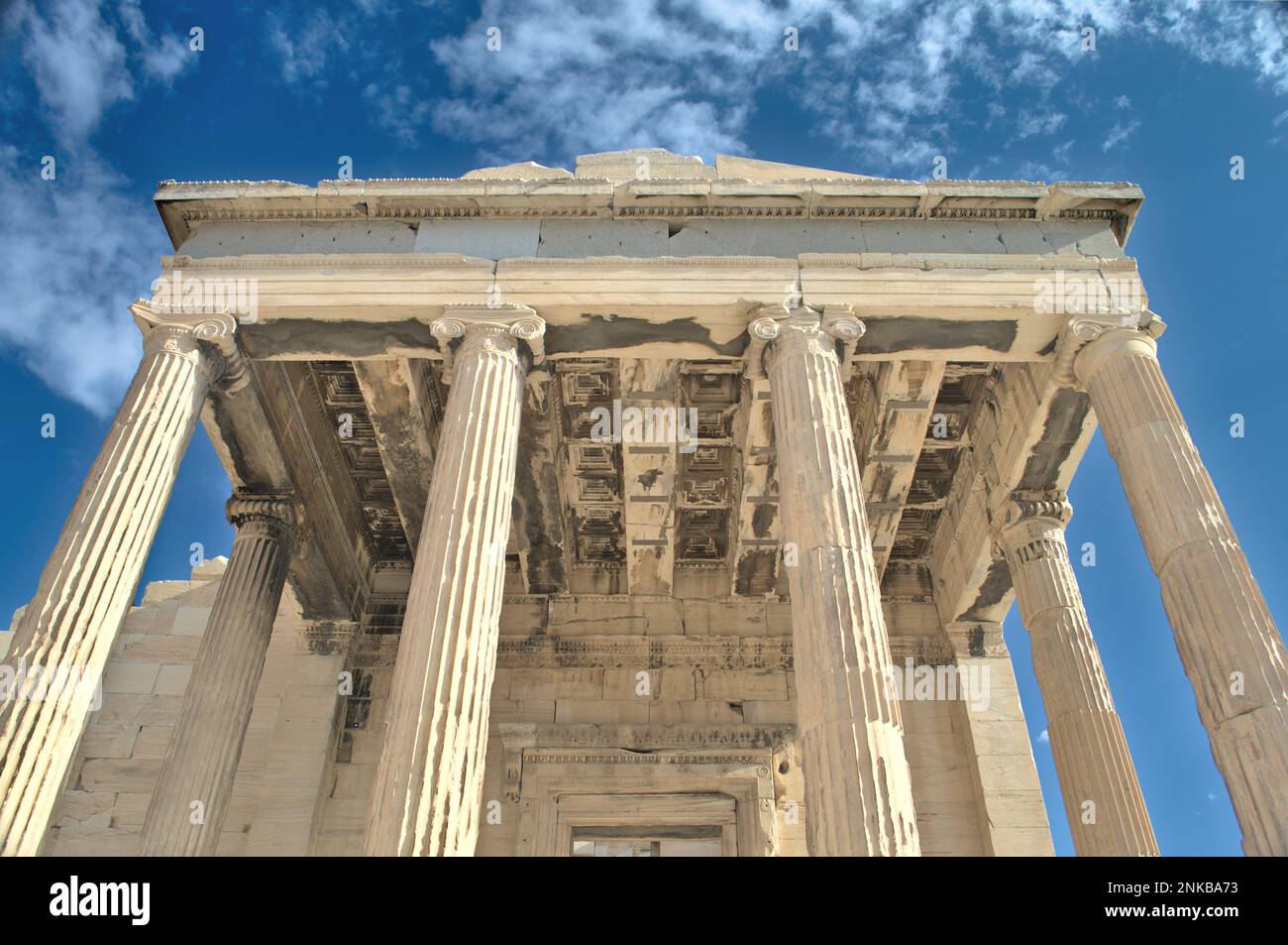 The North Porch of the Erechtheum from the Acropolis of Athens Stock ...