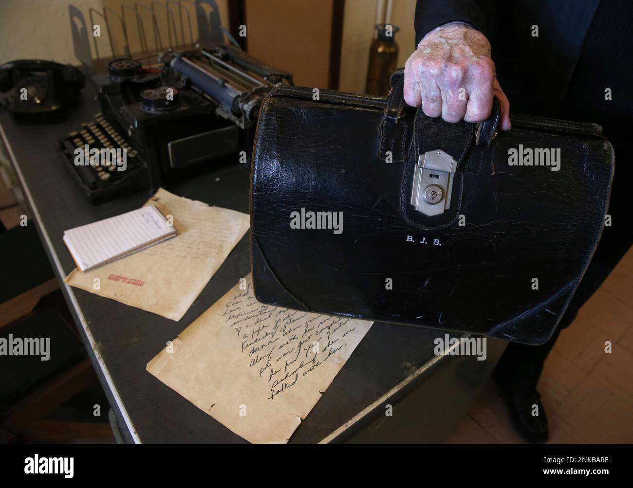 Jesuit priest Fr. Bernie Bush visits the old control room on Alcatraz ...