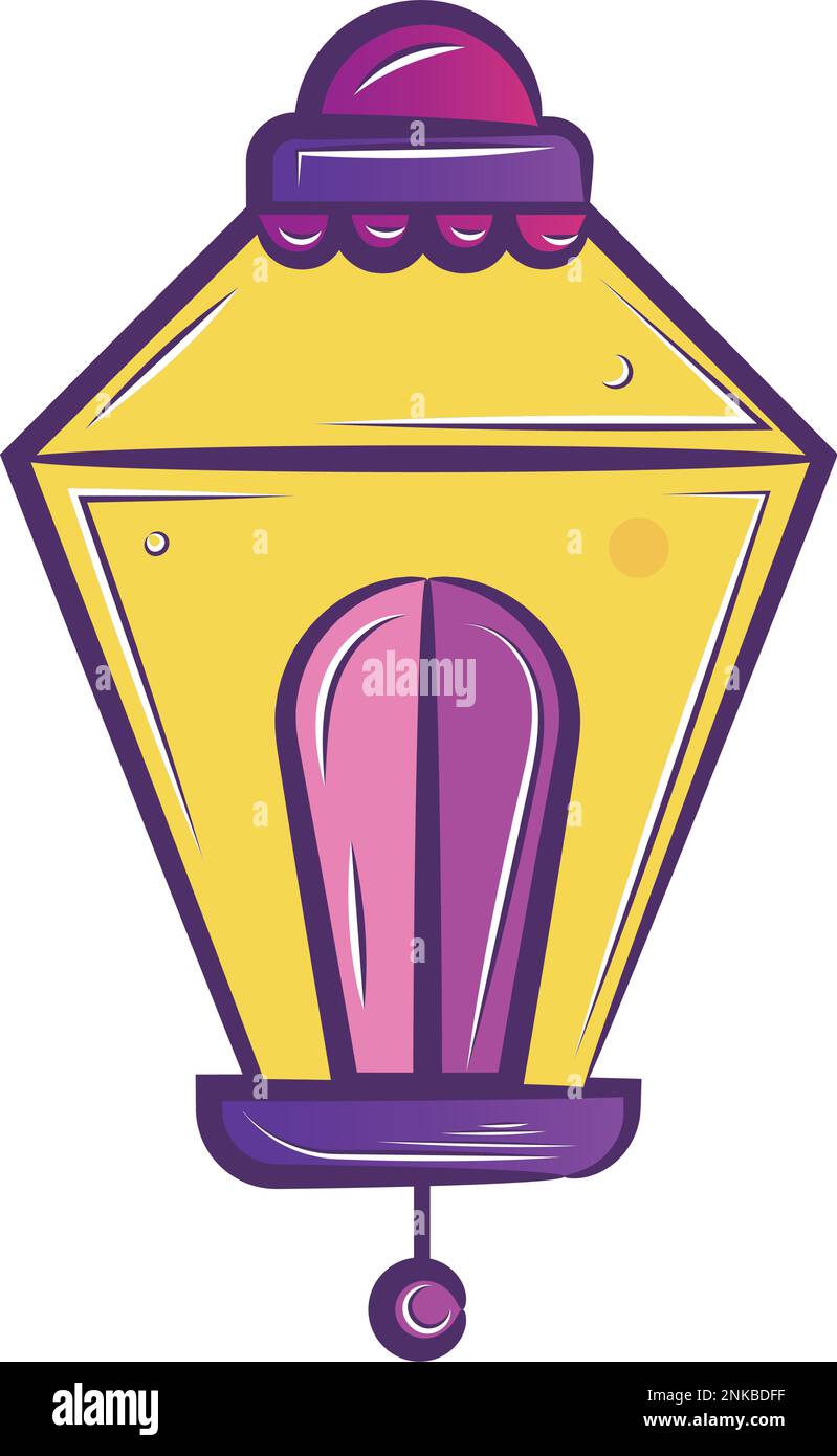Isolated colored sketch of arabic lamp Vector Stock Vector Image & Art ...