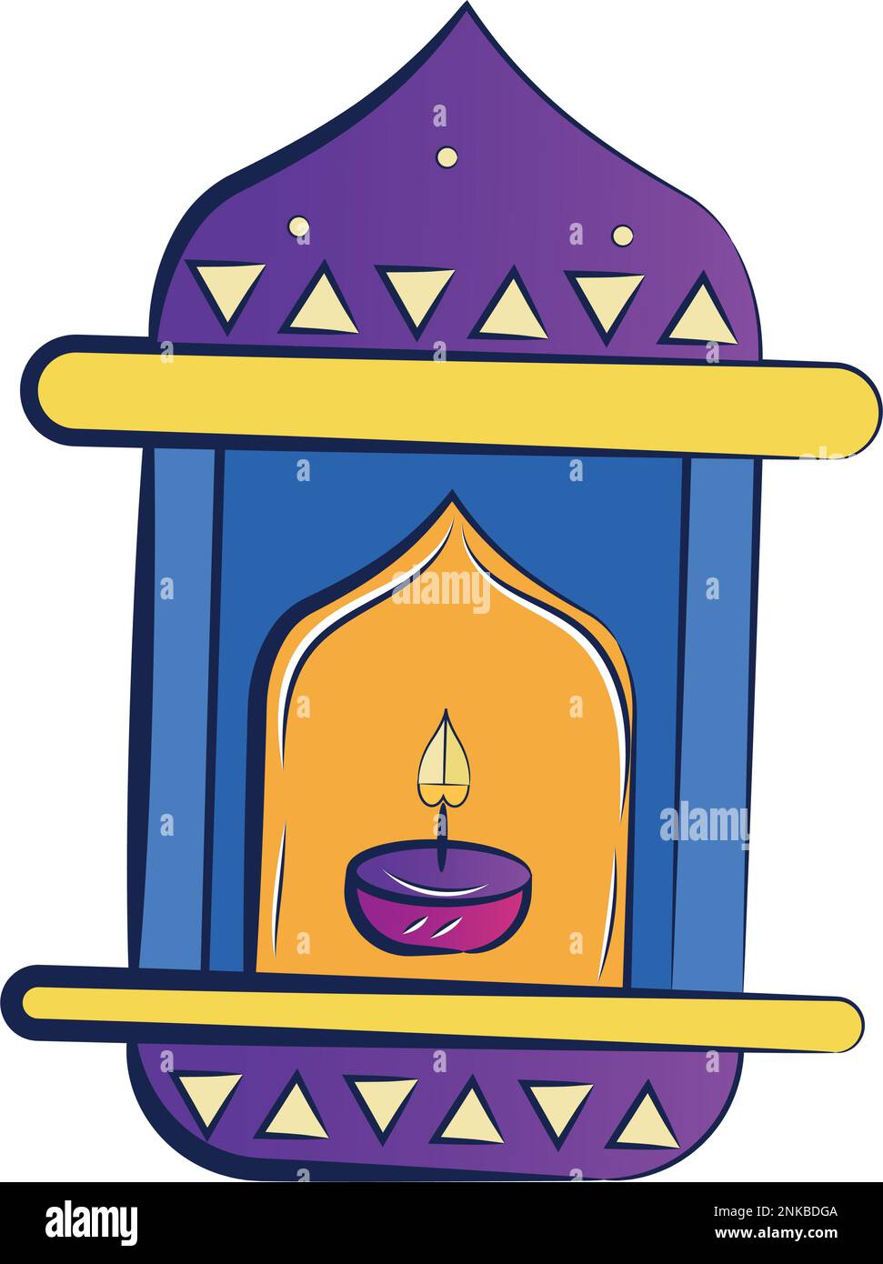 Isolated colored sketch of arabic lamp Vector Stock Vector Image & Art ...