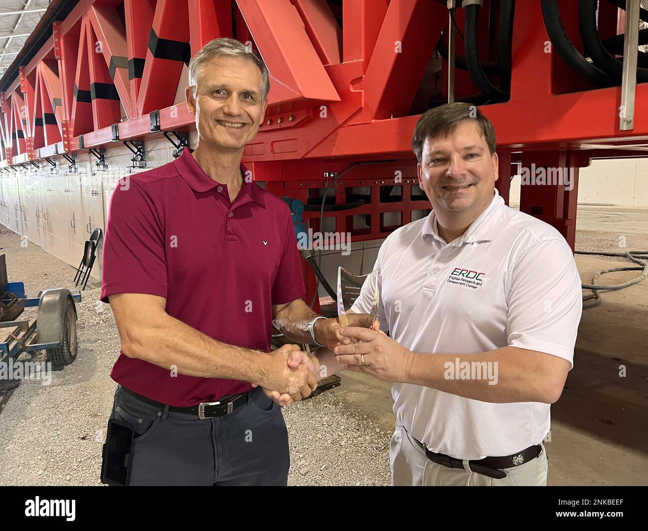 Jeb Tingle (Right), senior scientific technical manager in the U.S ...