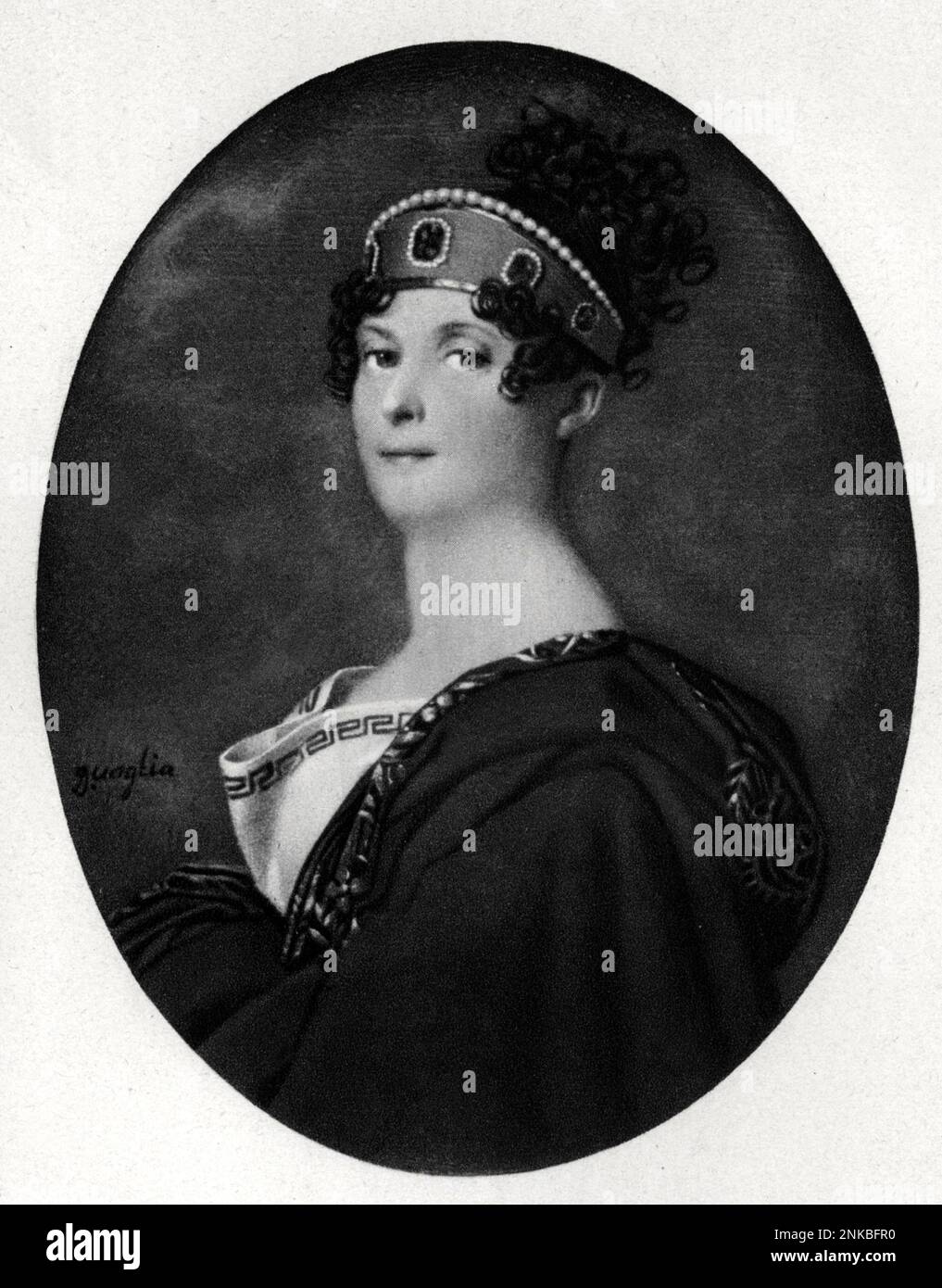 The italian Opera singer contralto Giuseppina Maria Camilla GRASSINI ...