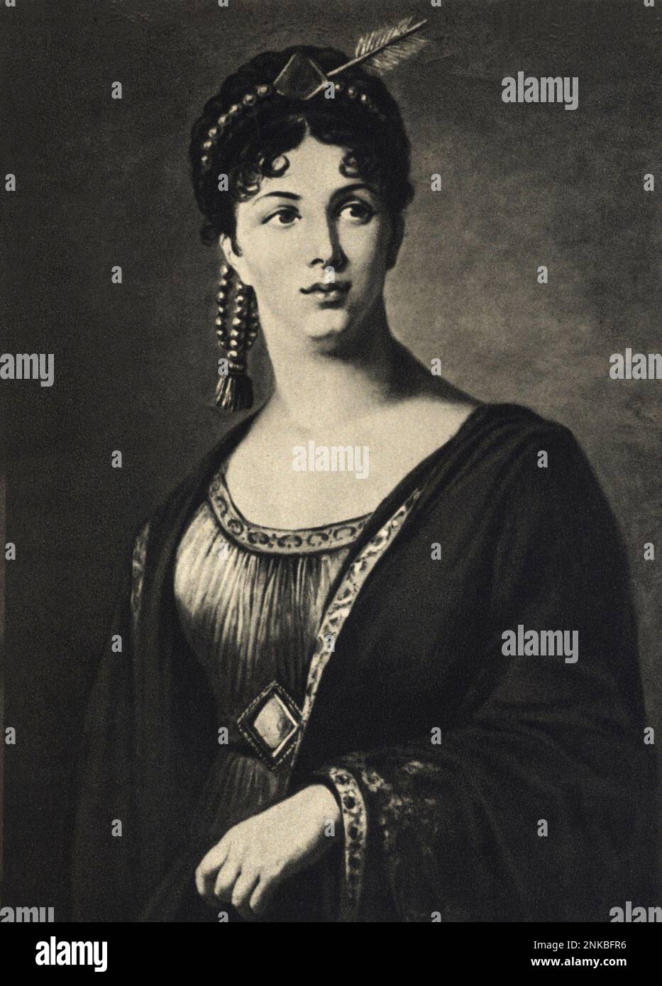 The italian Opera singer contralto Giuseppina Maria Camilla GRASSINI ...