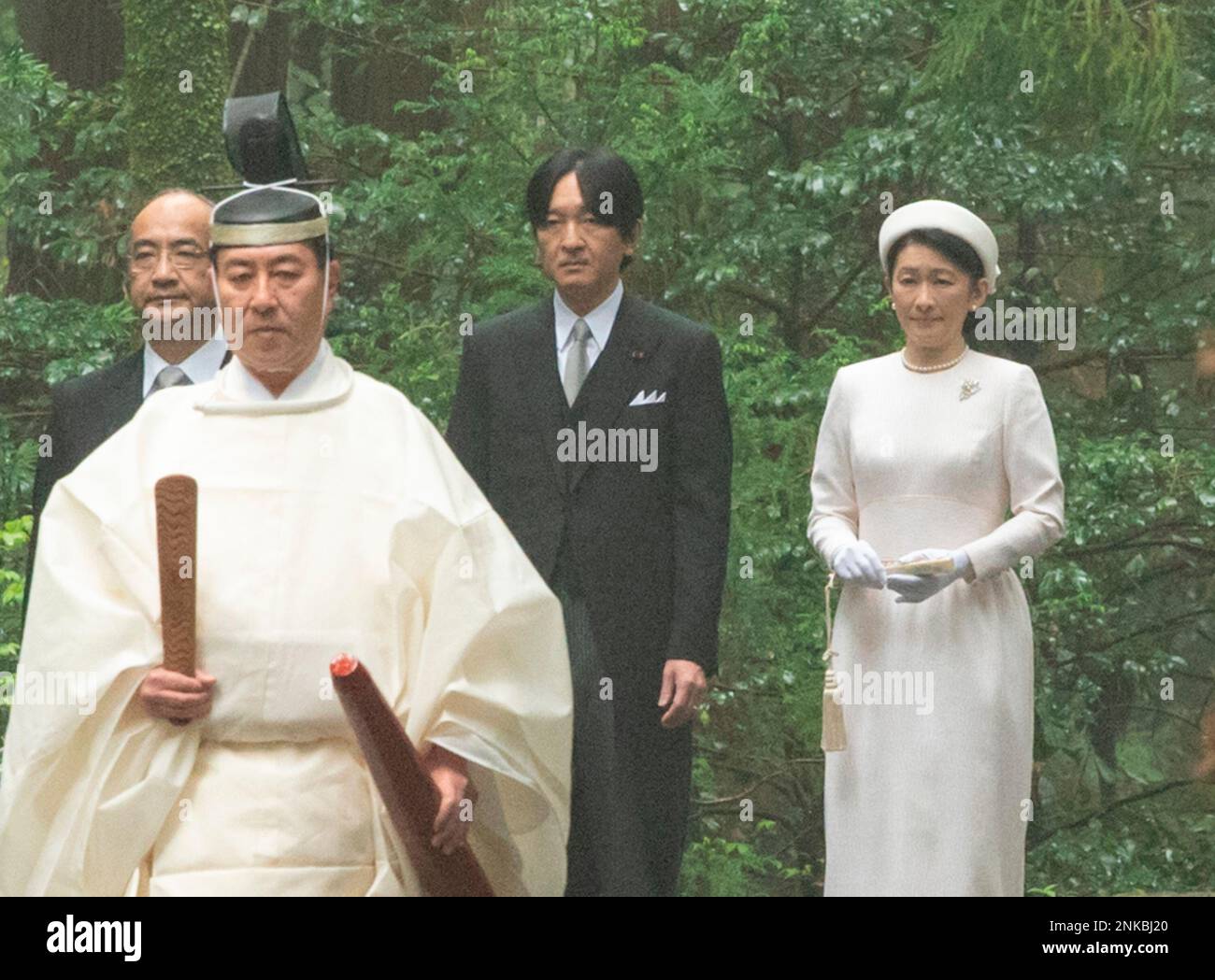 Japanese Crown Prince Akishino and Crown Princess Kiko head for the ...