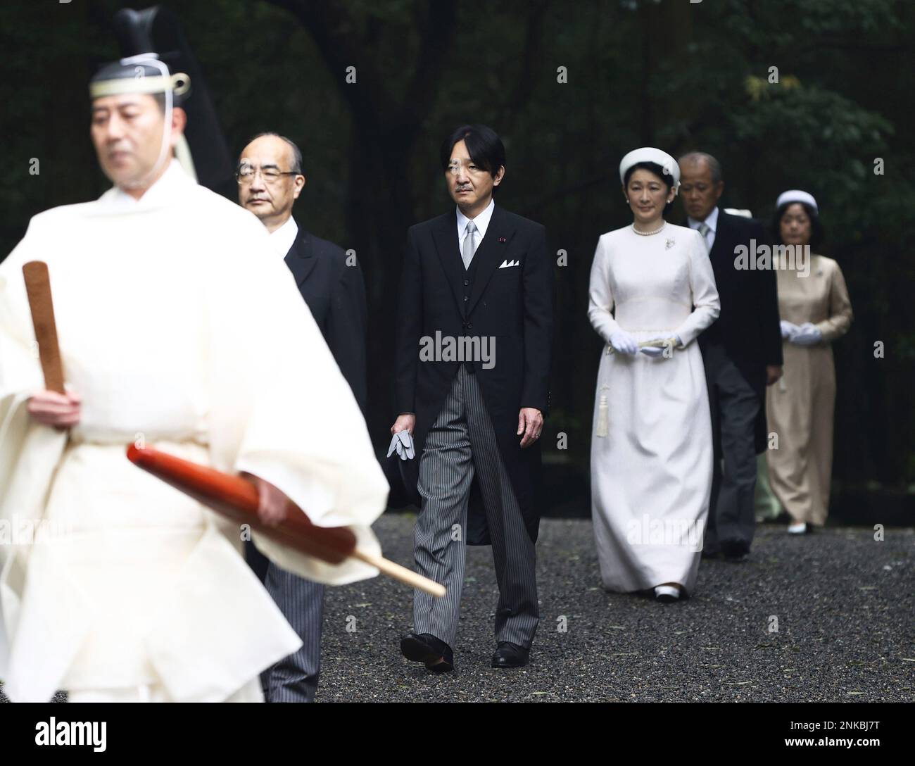 Japanese Crown Prince Akishino and Crown Princess Kiko leave the Main ...