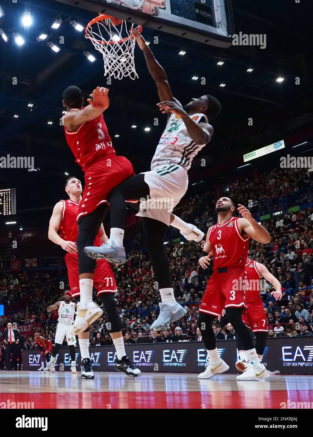 Milan, Italy. 23rd Feb, 2023. Dwaybe Bacon (Panathinaikos Athens ...