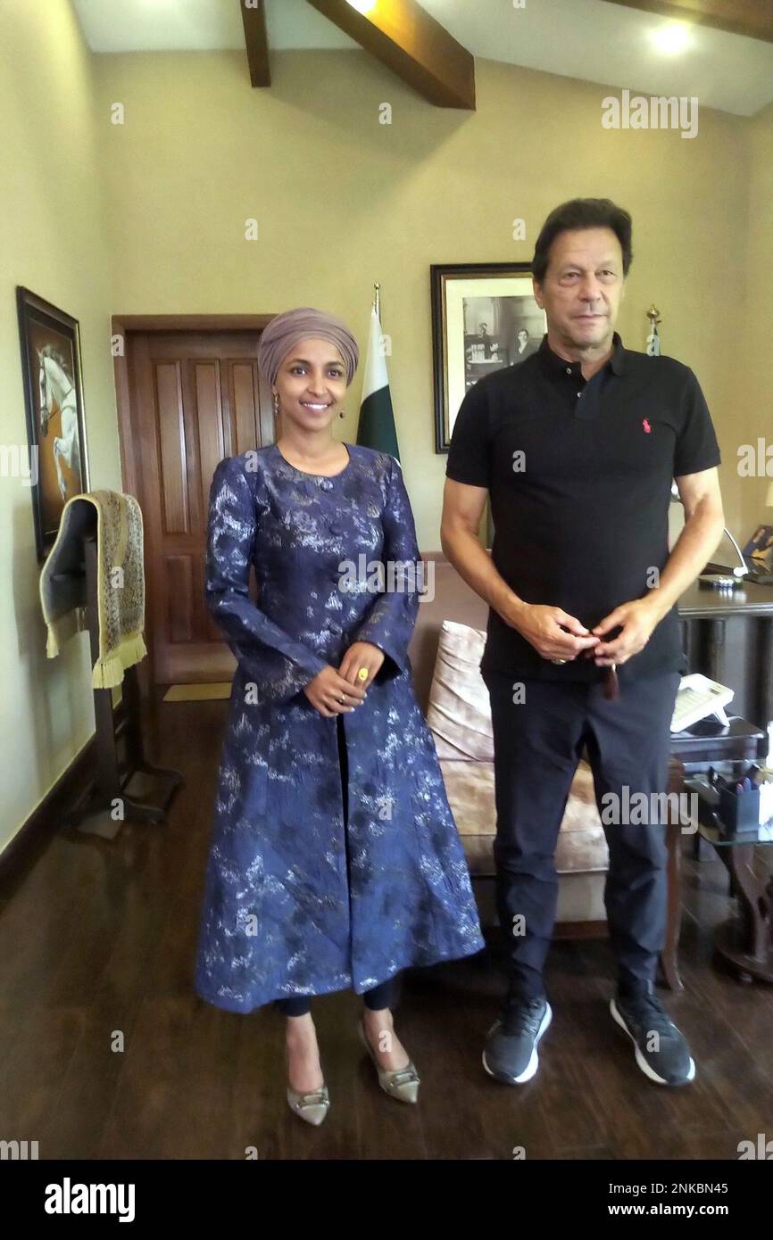 In this photo released by the media office of former Pakistani Prime ...