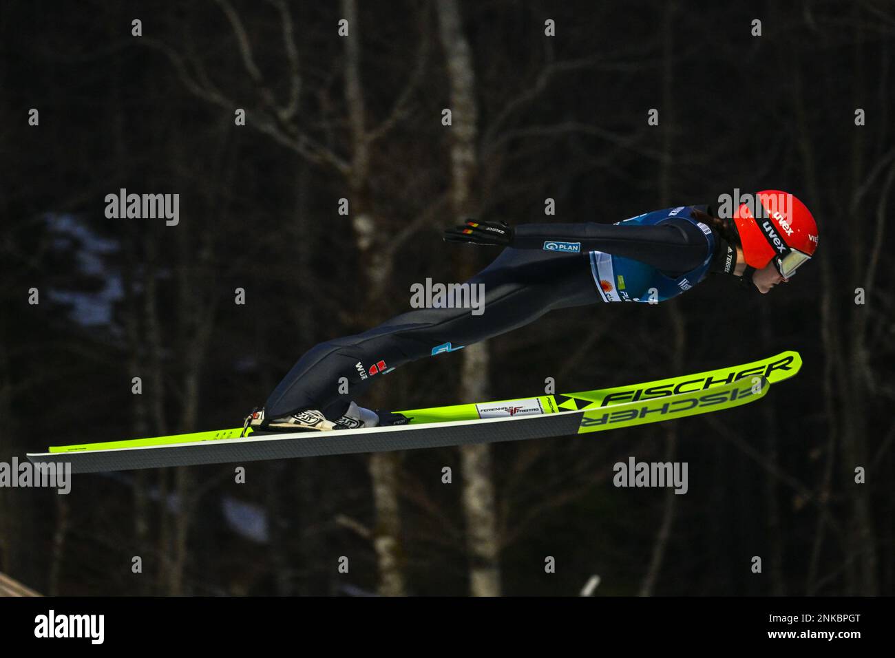 Selina Freitag of Germany seen in action during the Women’s Ski Jumping ...