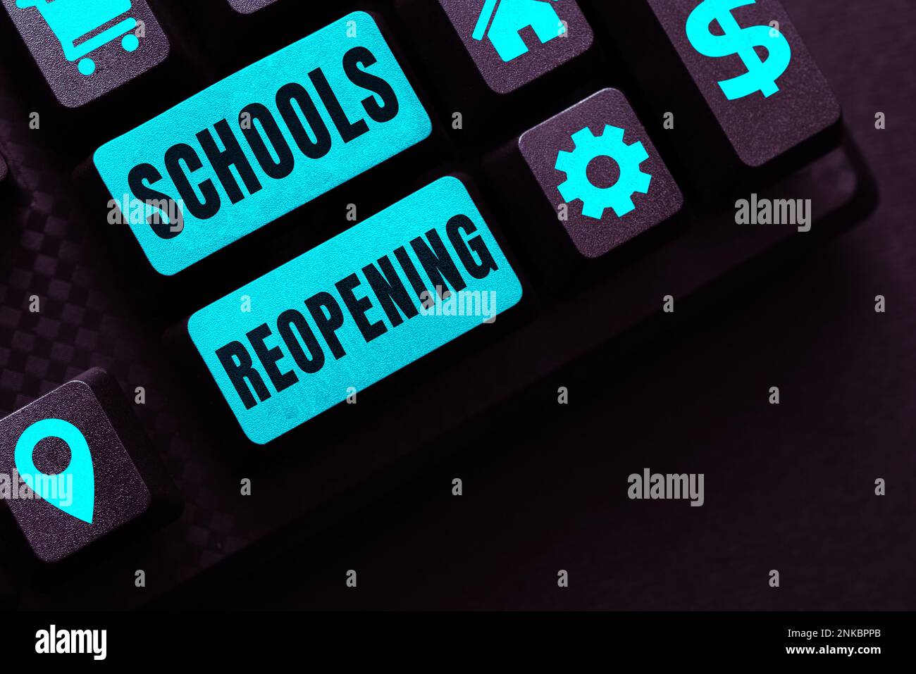 Hand writing sign Schools Reopening. Business overview classes are over ...