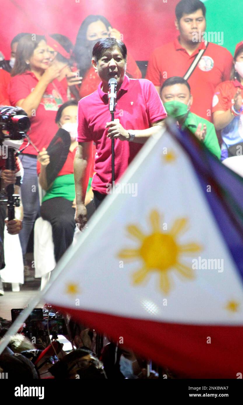 The former senator Ferdinand Marcos Jr., also known as "Bongbong ...