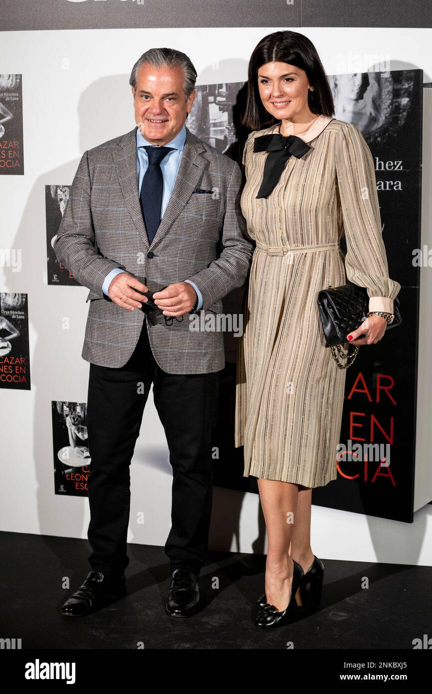 Former member of the Congress of Deputies Marcos de Quinto and his wife ...