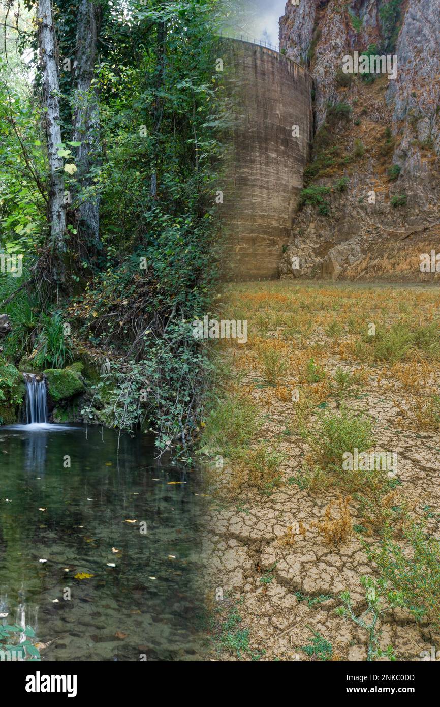Photos merged with before and after climate change crystal clear ...