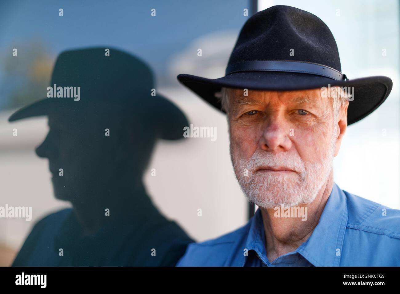 Stanford scientist Ron Davis poses for a portrait outside of his lab in ...