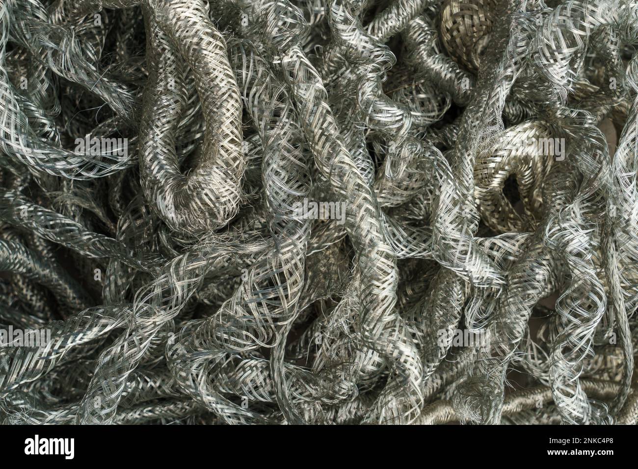 Silver metal copper wire scrap materials recycling of waste from manual ...