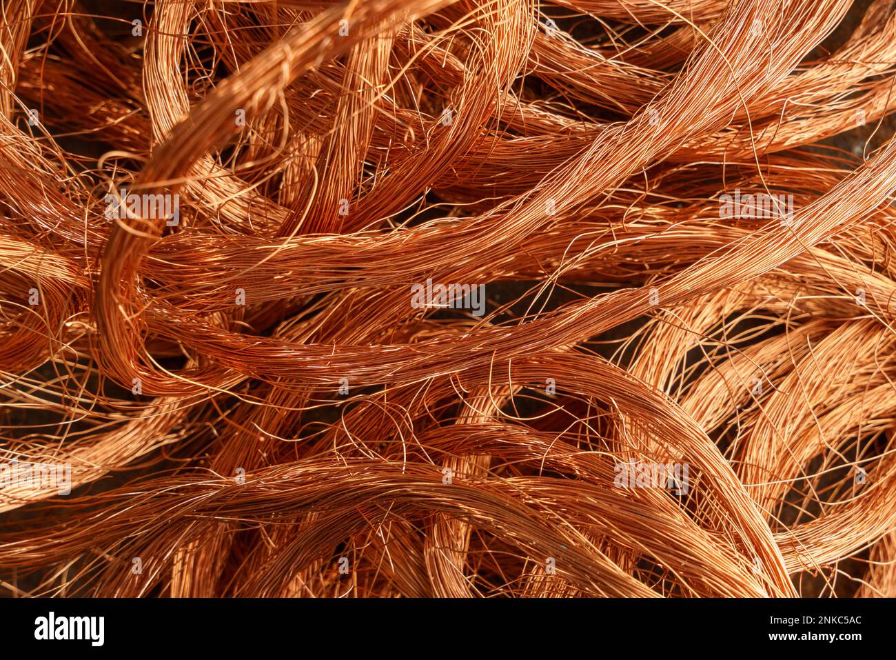 Red metal copper wire scrap materials recycling of waste from manual ...