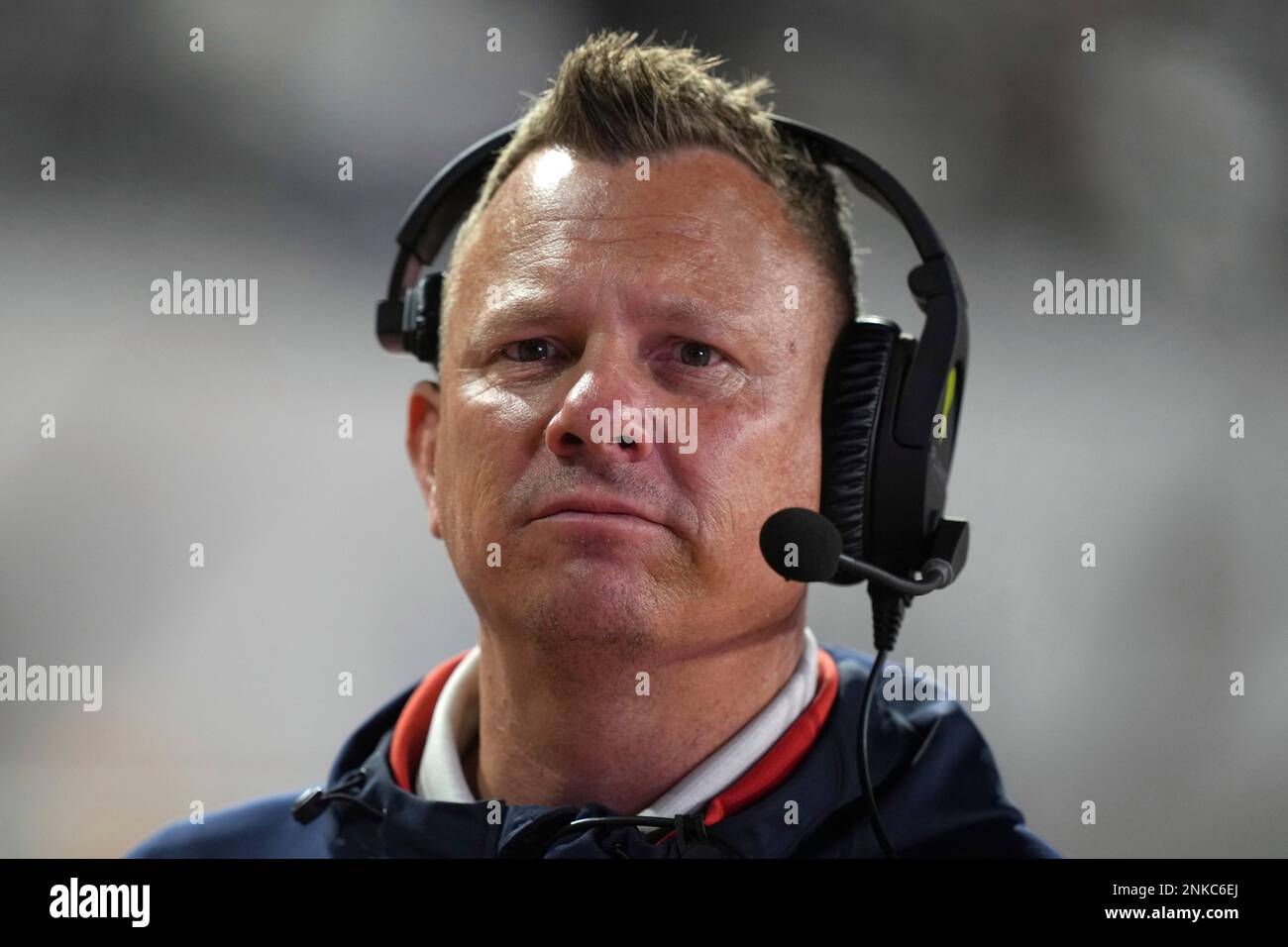 Finished Results chief executive officer Chris Drescher reacts during ...