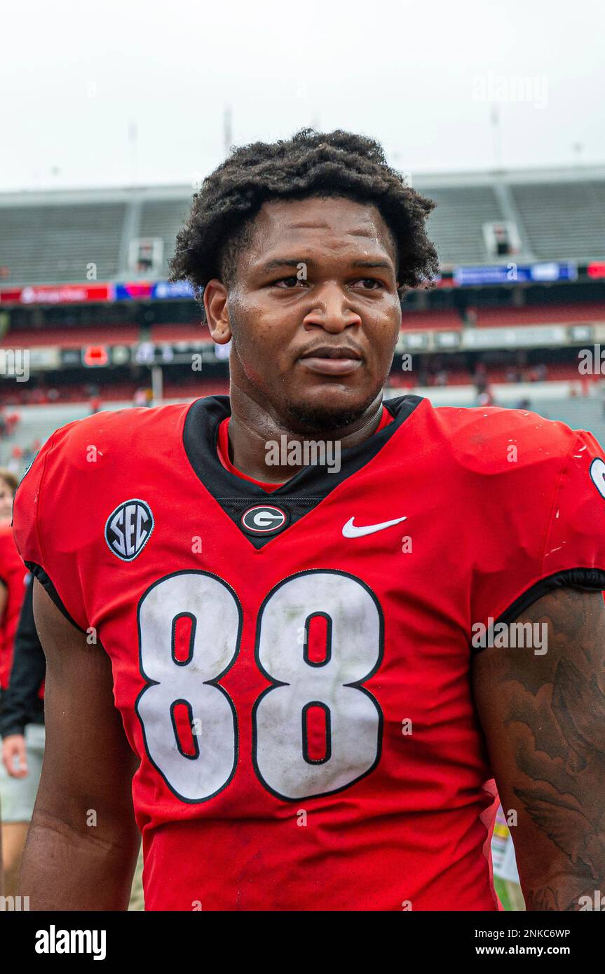 ATHENS, GA - APRIL 16: Georgia Bulldogs DL Jalen Carter (88) during the G-Day intrasquad spring ...