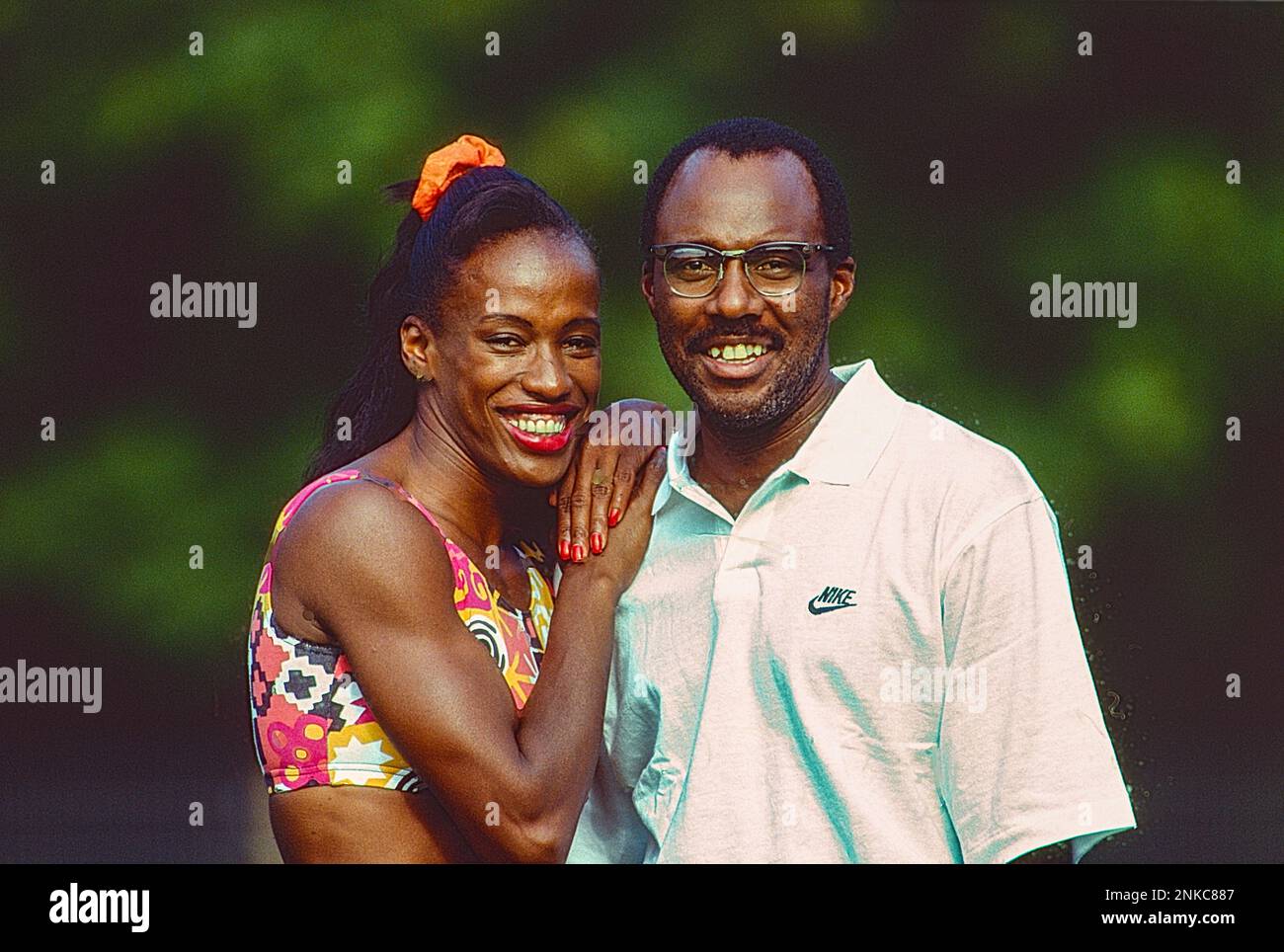 Jackie Joyner-Kersee and Bobby Kersee husband and coach photo shoot in ...