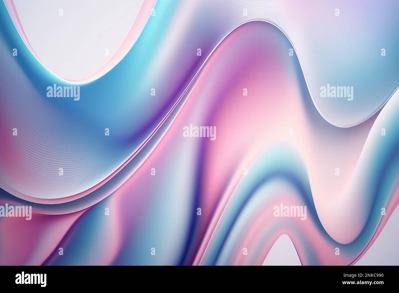 Abstract pink blue wavy with blurred light curved lines background. Ai generated art Stock Photo ...