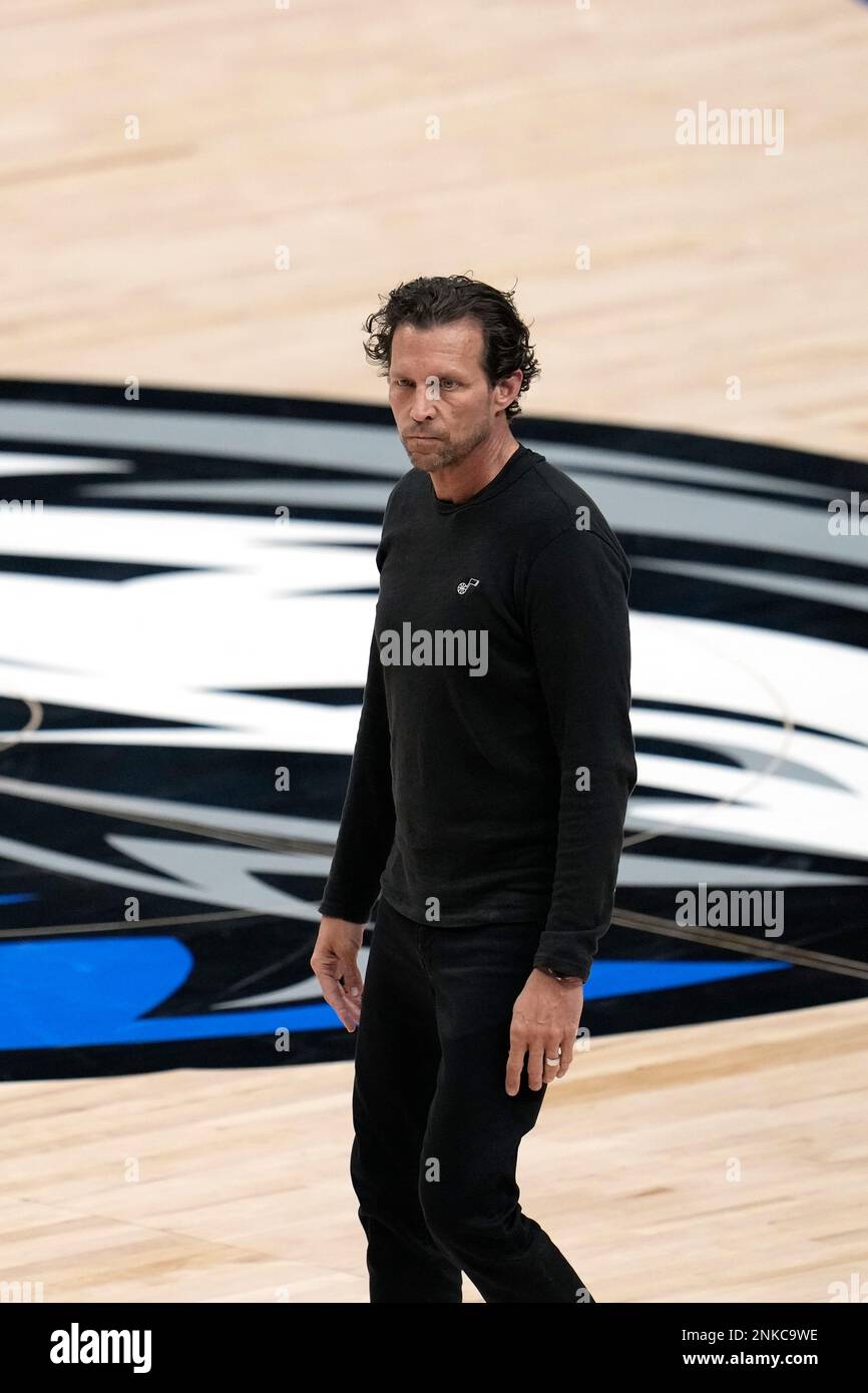 Utah Jazz head coach Quin Snyder during Game 1 of an NBA basketball ...
