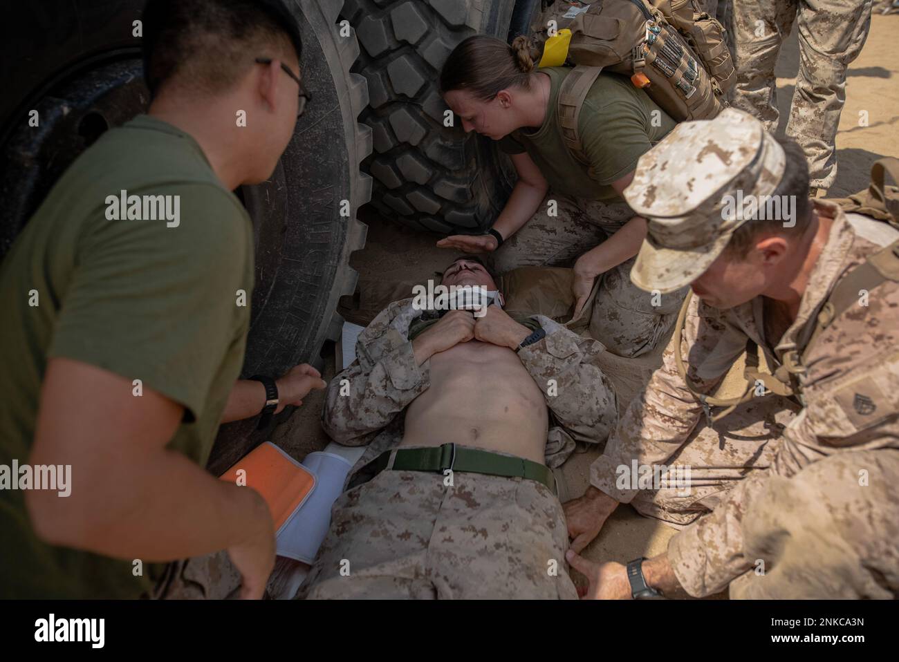 U.S. Marines and Sailors with Combat Logistics Regiment 1, 1st Marine ...