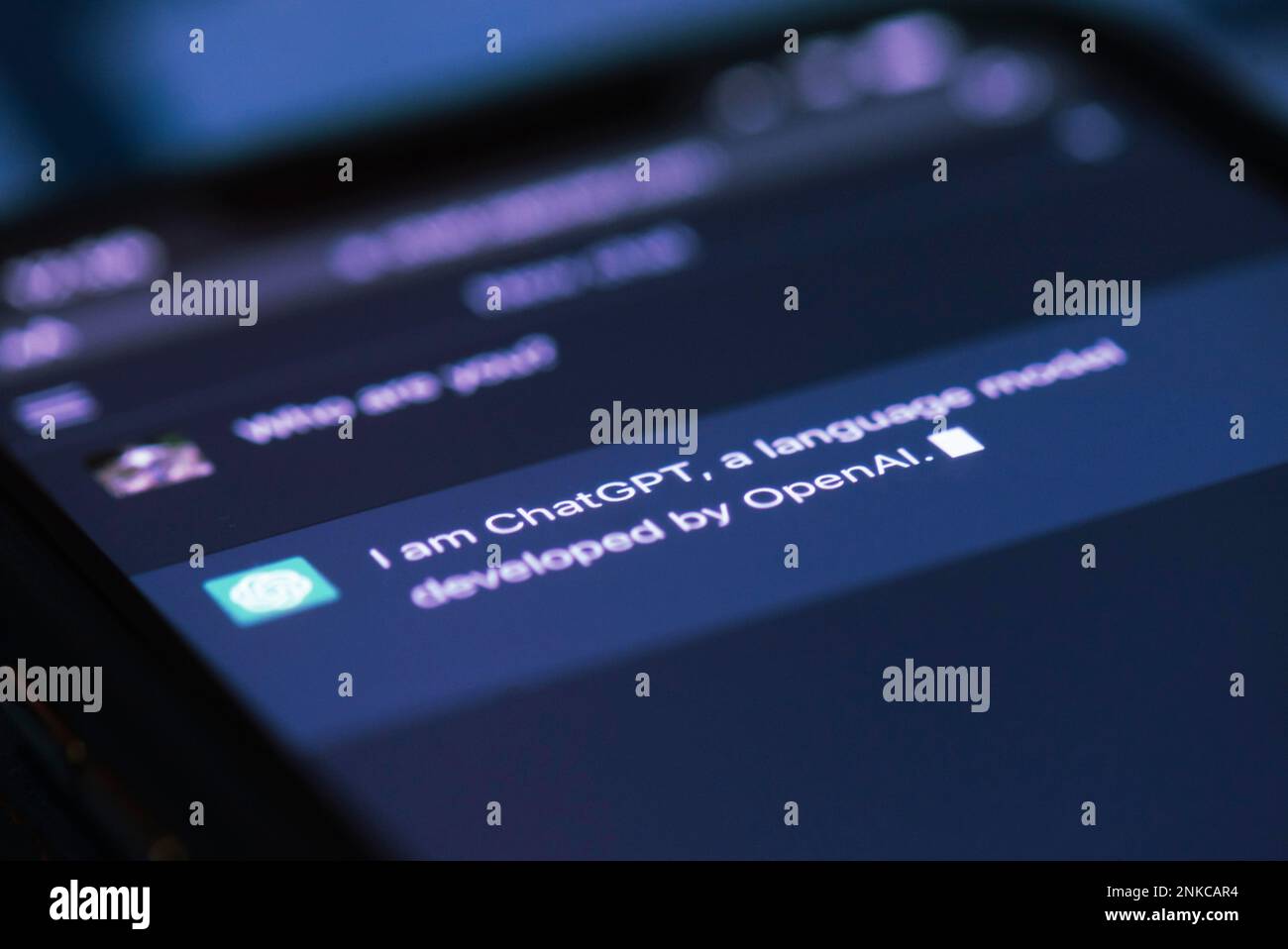 ChatGPT, artificial intelligence chatbot Stock Photo - Alamy