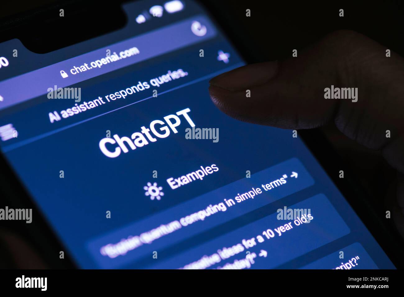 ChatGPT, artificial intelligence chatbot Stock Photo - Alamy