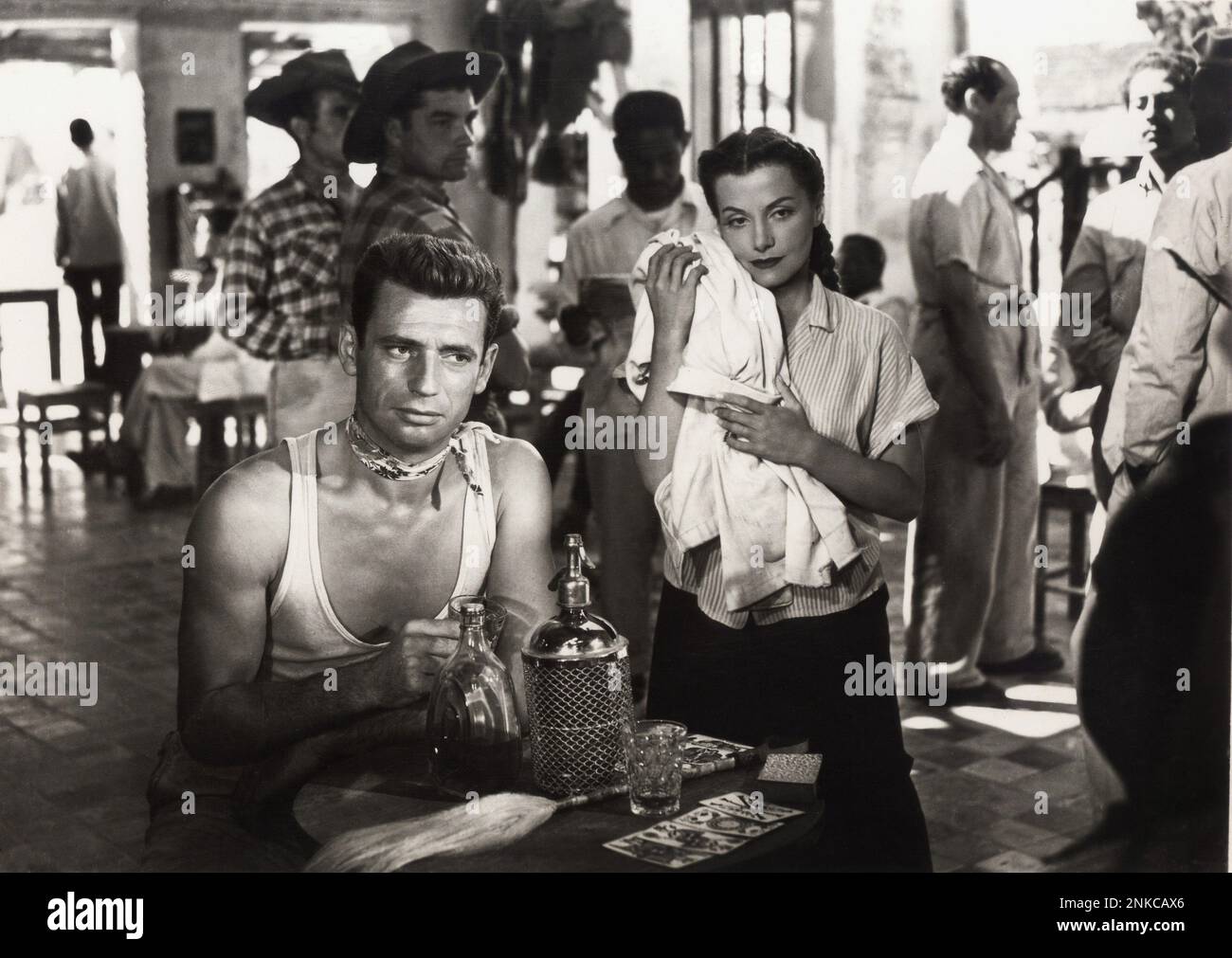 The french movie actor and singer YVES MONTAND ( 1921 - 1991 ) in LE SALAIRE DE LA PEUR ( Il ...
